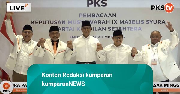 Peci Nasional Dipakaian ke Anies-Cak Imin Usai Resmi Didukung PKS di Pilpres | kumparan.com